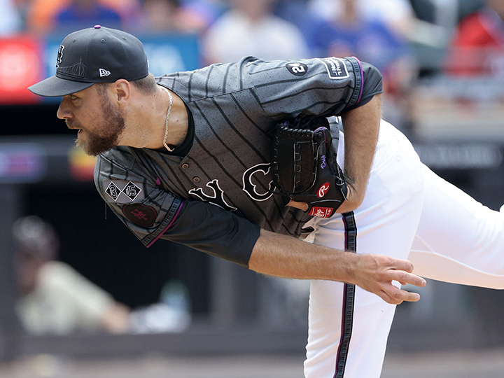 Megill fills in for Blackburn in New York