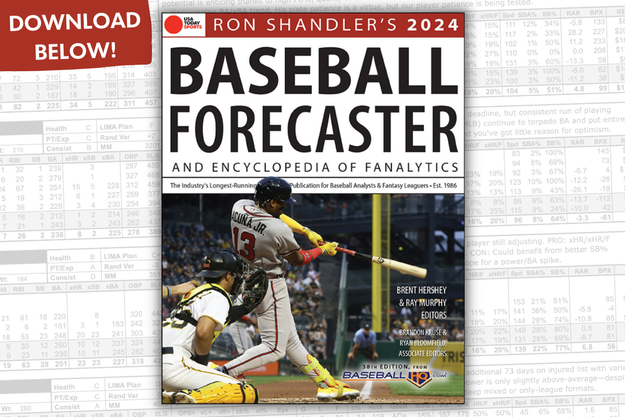 The 2024 Baseball Forecaster e-files are here!
