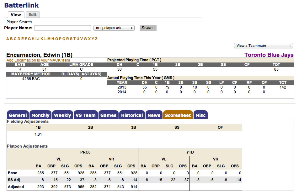 HQ NOW: Scoresheet now a part of PlayerLink!